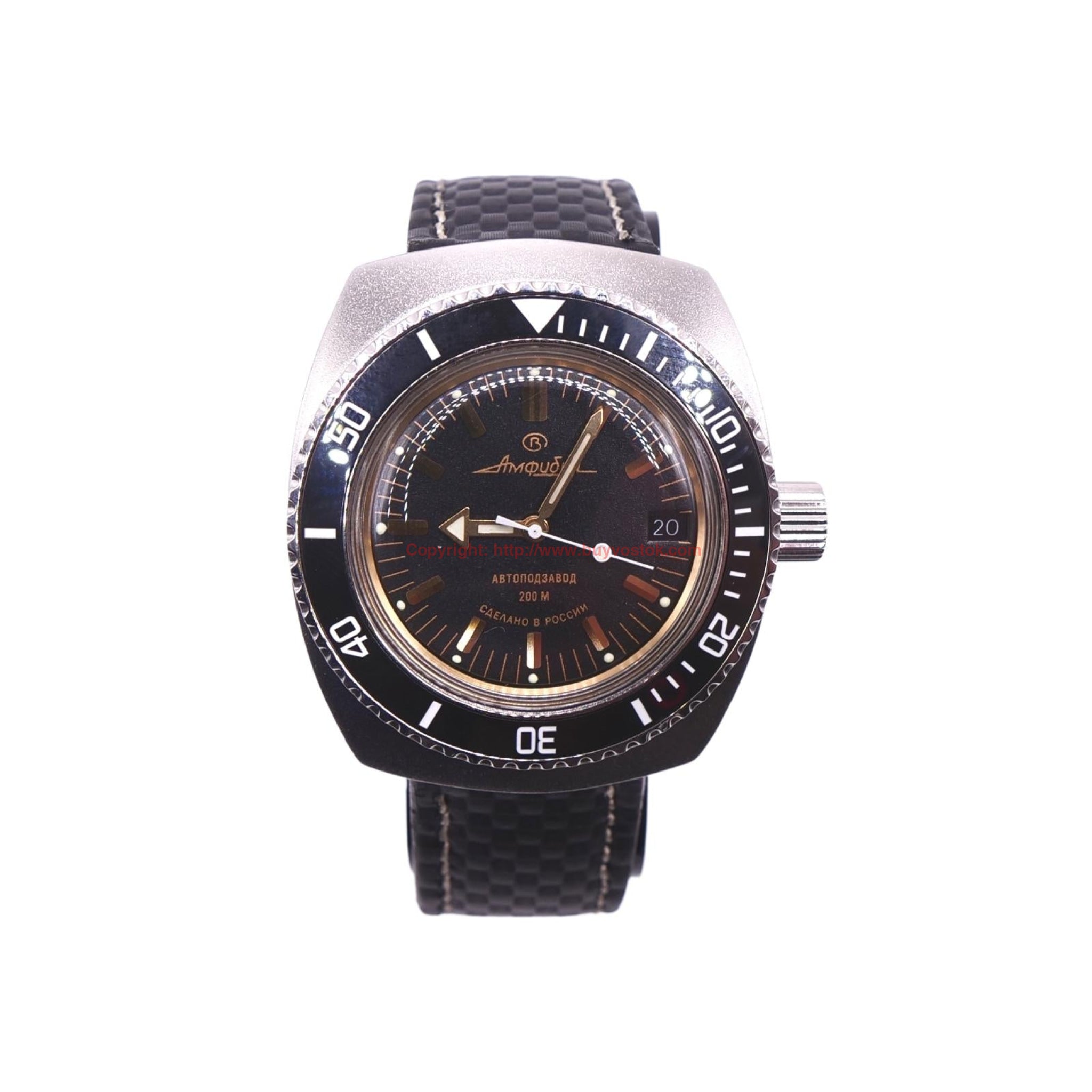 Vostok Amphibian Classic 090679 with Auto-Self Winding MOD + Bezel + G
