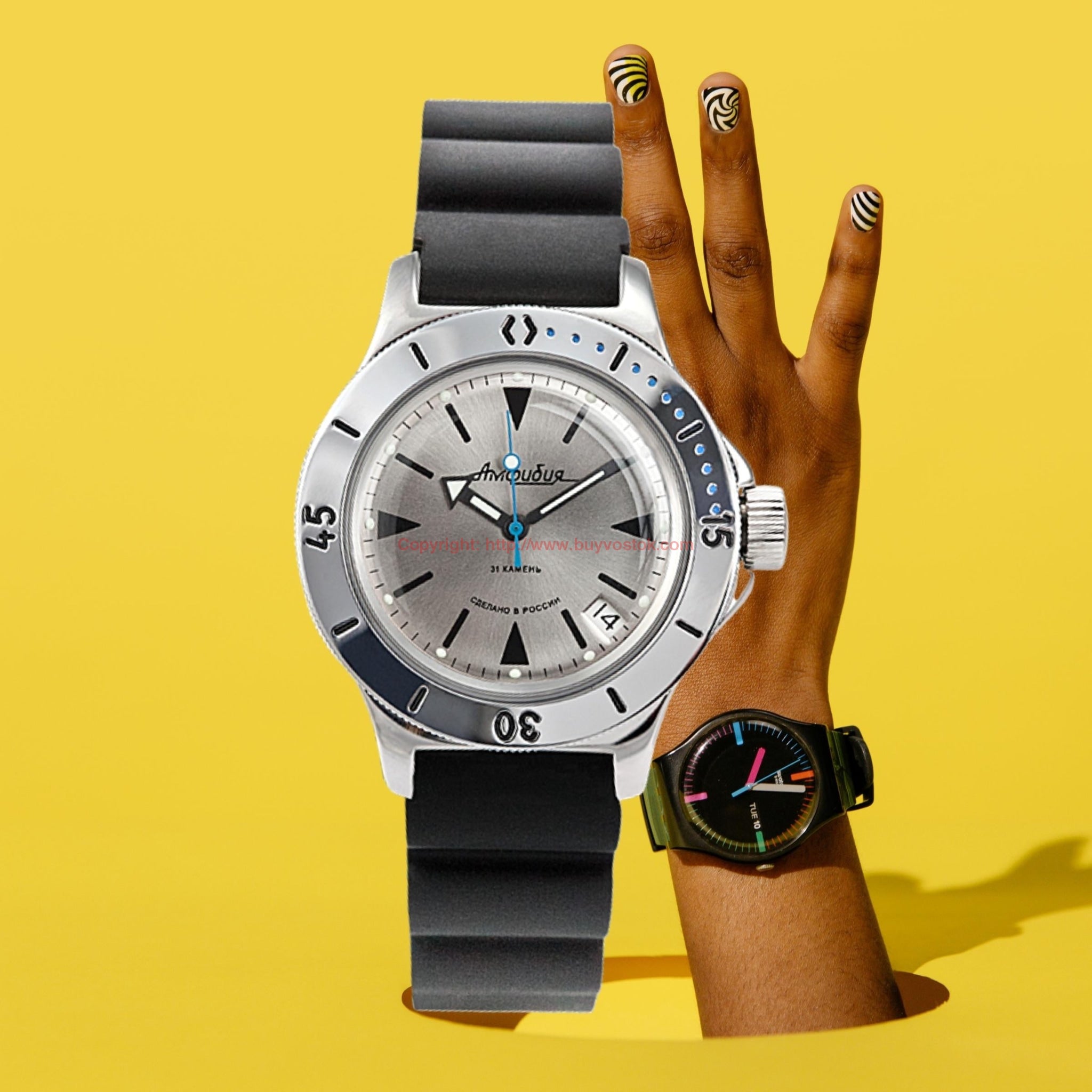 Vostok Amphibian Classic 120849 with Auto-Self Winding