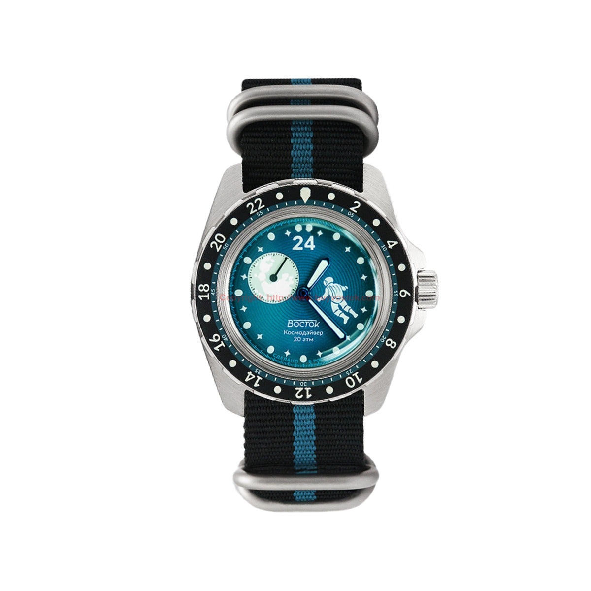 Vostok Amphibian Classic 14038B Luna Dude 2.0 with Auto-Self Winding