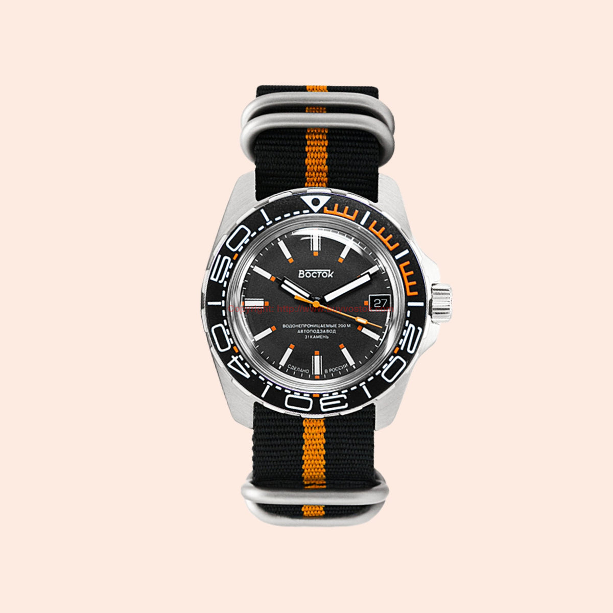 Vostok Amphibian Classic 14055B with Auto-Self Winding